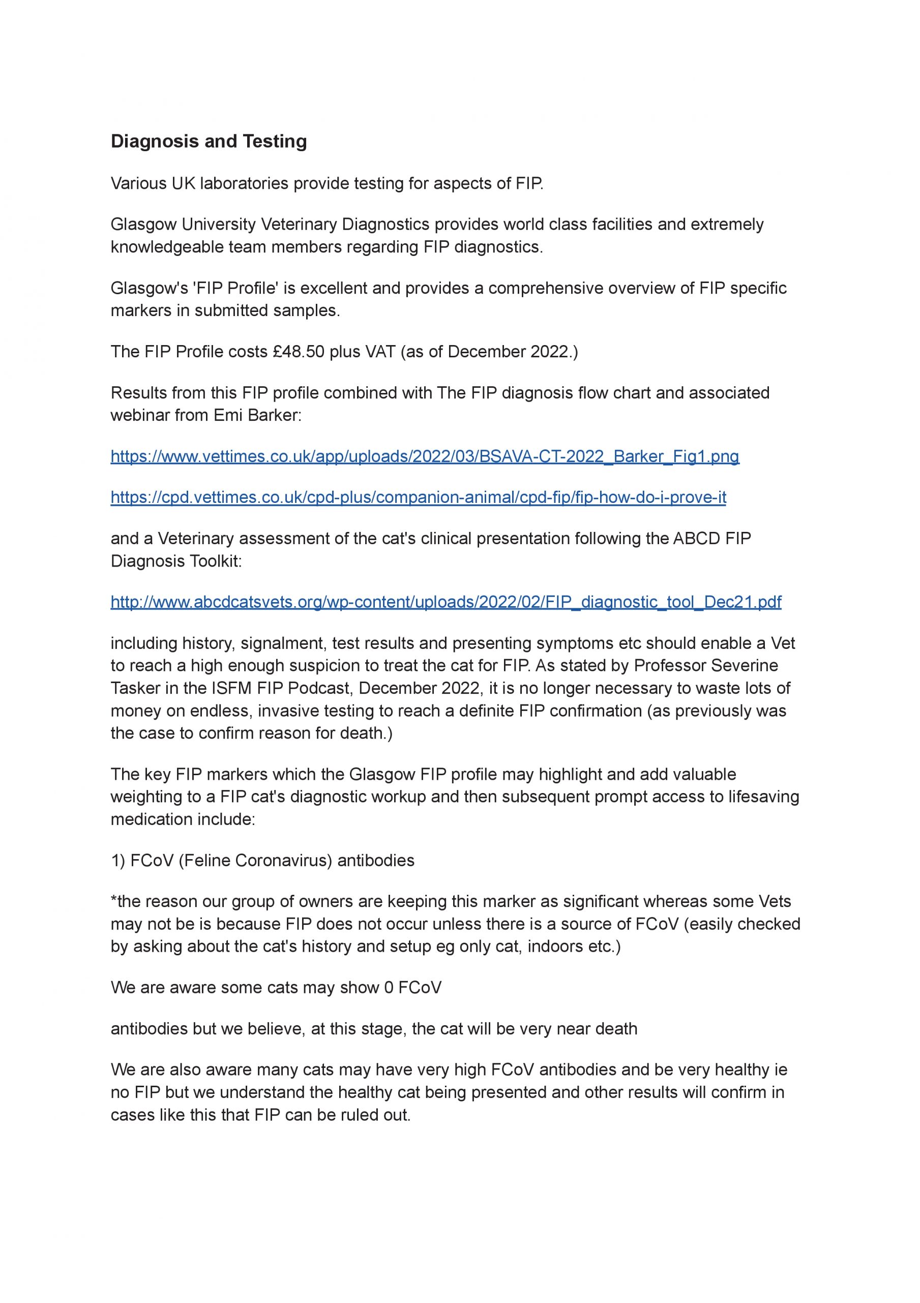 FIP Cats UK’s Preferred Treatment Protocol (2022) – FIP Cats UK