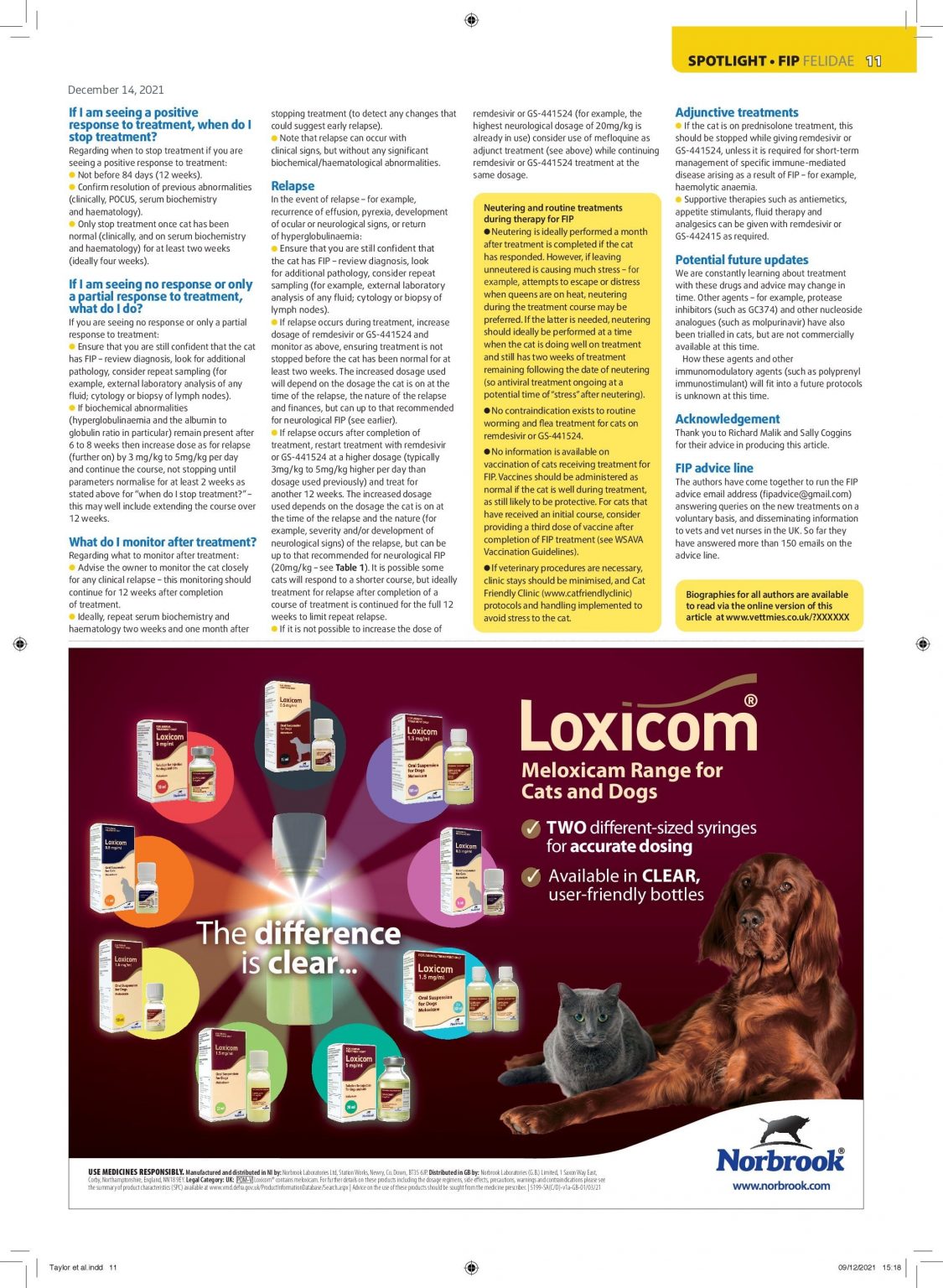 UK Vet FIP Legal Treatment – FIP Cats UK