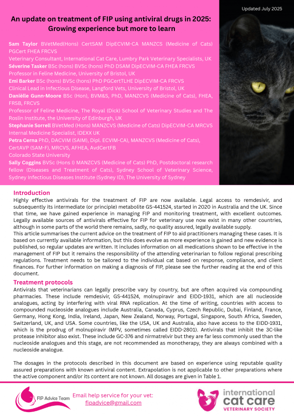 UK Vet FIP Legal Treatment – FIP Cats UK