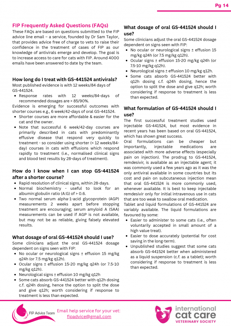 UK Vet FIP Legal Treatment – FIP Cats UK